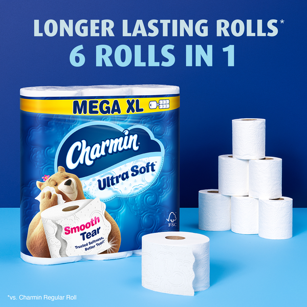 Charmin Ultra Soft Bathroom Tissue, Super Mega, 2-Ply | Hy-Vee Aisles ...