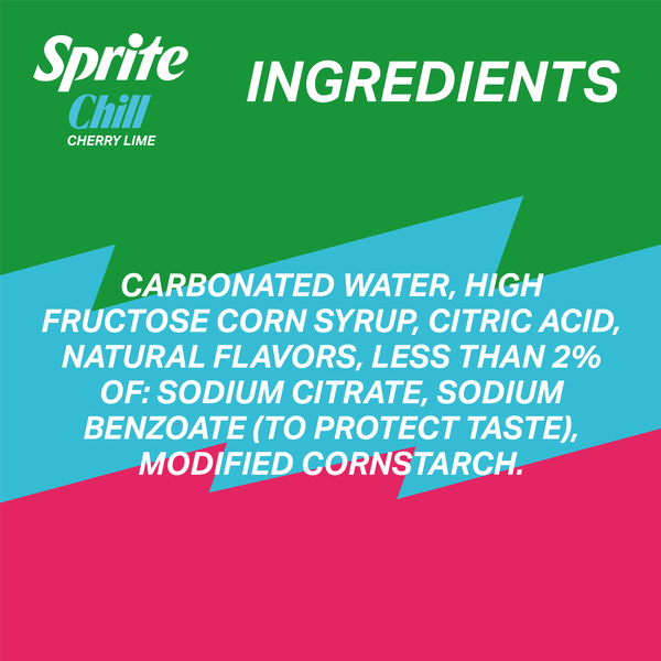 Sprite Chill Cherry-Lime Caffeine Free Soda Soft Drink Bottle, 20 fl oz ...